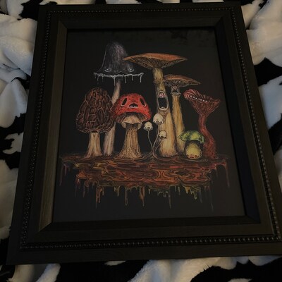 The Miserable Mushrooms, Spooky Mushrooms, Creepy Cottagecore, Macabre ...