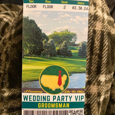 Groomsmen Proposal Ticket Football, Personalized NFL Groomsmen Gift ...
