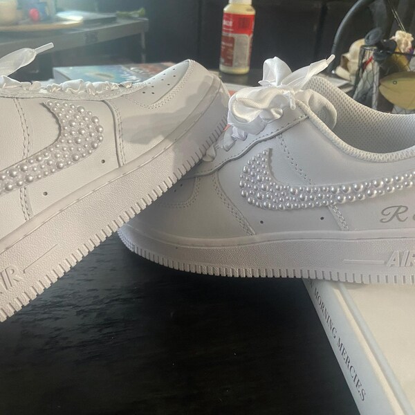 Wedding Personalized Sneakers for the Bride / Air Force 1 Unique ...