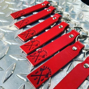 Leather Dog Bone Key Fobs 2 In. X 3 In.new-must See-leather | Etsy