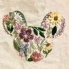 Flower Mickey Embroidery Pattern Floral Embroidery Pattern Mickey Hoop ...