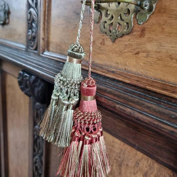 Decorative Key Tassels, Key Tassels, Vintage Style Tassels, Antique ...