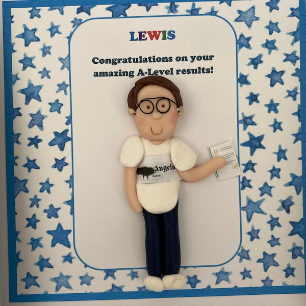 Personalised, Custom GCSE /A Level Congratulations, Exam Results Card ...