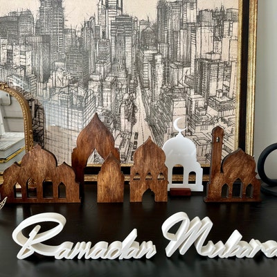 Ramadan Village, Wood Mosque, Islamic Home Decor, Mosque Village ...