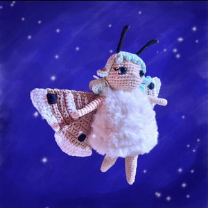 Moth Sprite Critter Stitch Crochet Pattern / Amigurumi Moth Girl - Etsy