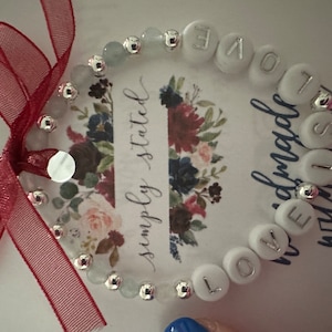 Personalized Word Bracelet, Kids Name Bracelet, Stacking Mama Bracelet ...