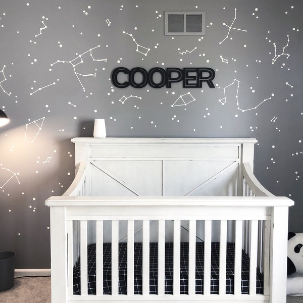 Constellation Wall Decals - Constellation Wall Decor, Zodiac Gift, Star ...