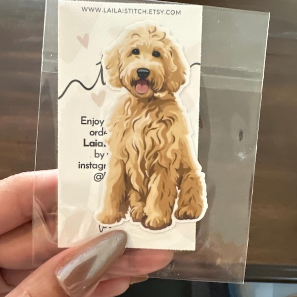 Labradoodle Sticker, Golden Doodle Sticker Decals - Etsy