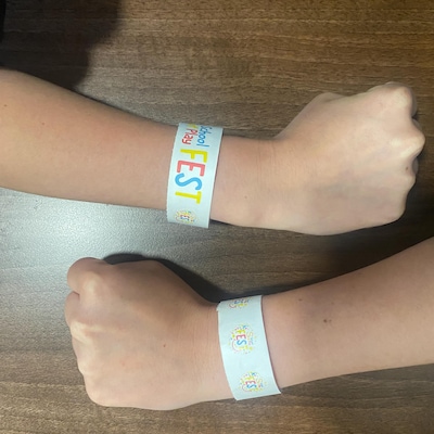 Custom Printed Tyvek Paper Wristbands Event Party Festival Security ID ...