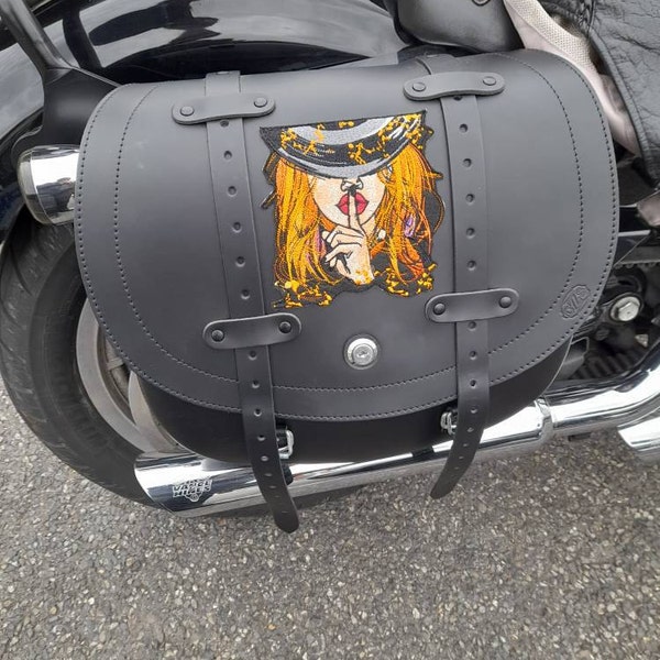 Lady Embroidered Patch -lady Patch - Shh Patch - Lady in Hat Patch ...