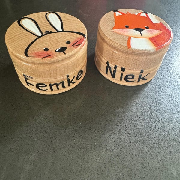 Box “my First Curl” “tooth Fairy”, Fox - Etsy