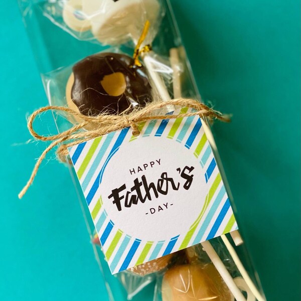 Printable Father's Day Gift Tags, Father's Day Favor Tags, Happy Father ...