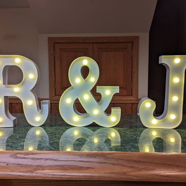 Wedding Marquee Lights | Light up Names | Wedding Lights Decor | 12 ...