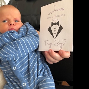 Will You Be My Page Boy Card, Page Boy Card, Card for Page Boy, Be My ...