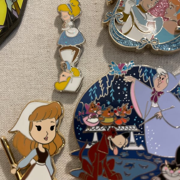 Cinderella Hard Enamel Flip Pin - Etsy