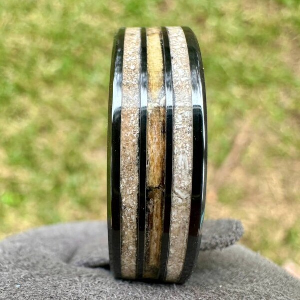 Unicorn Poop Diamondcast Ring With Opal Inlay on an 8mm Wide Channel ...