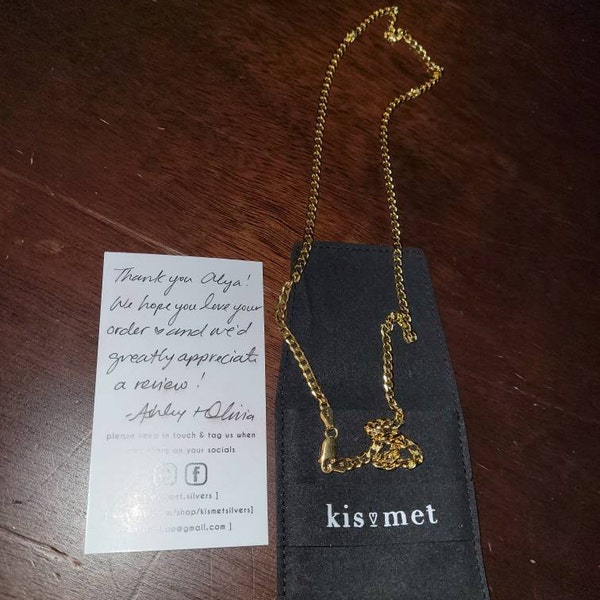 18k Gold Vermeil Paper Clip Chain - Flat Link - Gold Paperclip Necklace ...