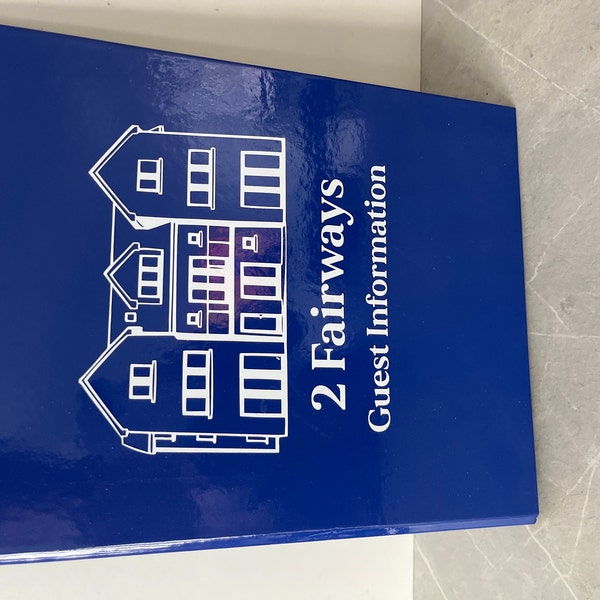 Guest Information Folder, A4 Personalised Ring Binder File, Document ...