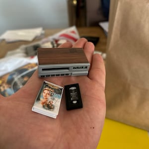 Mini Video Rental Store Display Shelf for 1:6 Scale Tapes, Mini VHS ...