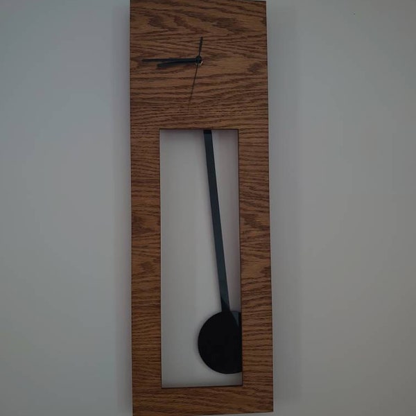 Bluntly Modern Design - Wooden Grandfather Pendulum - Wall Clock ...