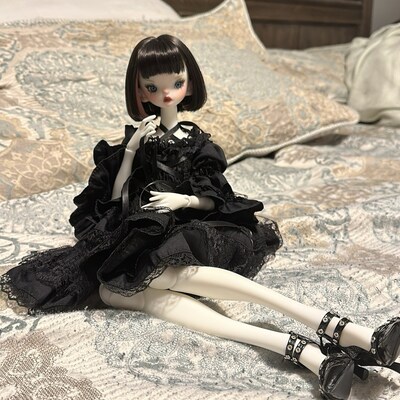 BJD Clothes Yosd Sleeveless Dress and Socks Set for 1/6 BJD Doll Outfit ...