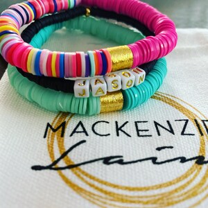 Hand-beaded Chartreuse Rainbow Bracelet Funfetti Bracelet - Etsy