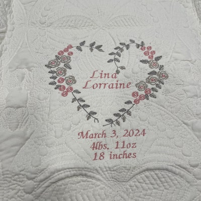 Heart With Roses Embroidery Designs Flower Embroidery Design Machine ...