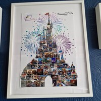 Shooting Star Castle Photo Collage Wall Art Home Decor Digital ...