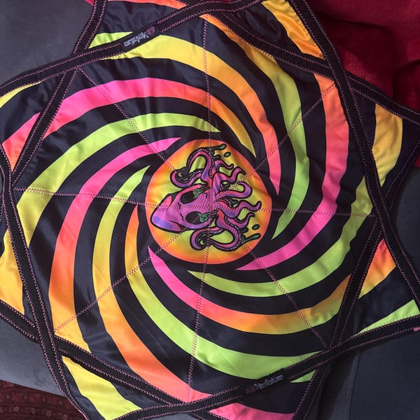 Trippy Squid Flowstar - "v2.0" UV Reactive Sacred Geometry Purple/pink ...