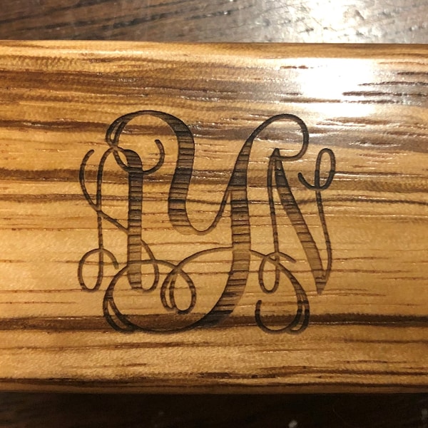 Personalized Monogram Engraving Addon for Your Box Purchase - Etsy
