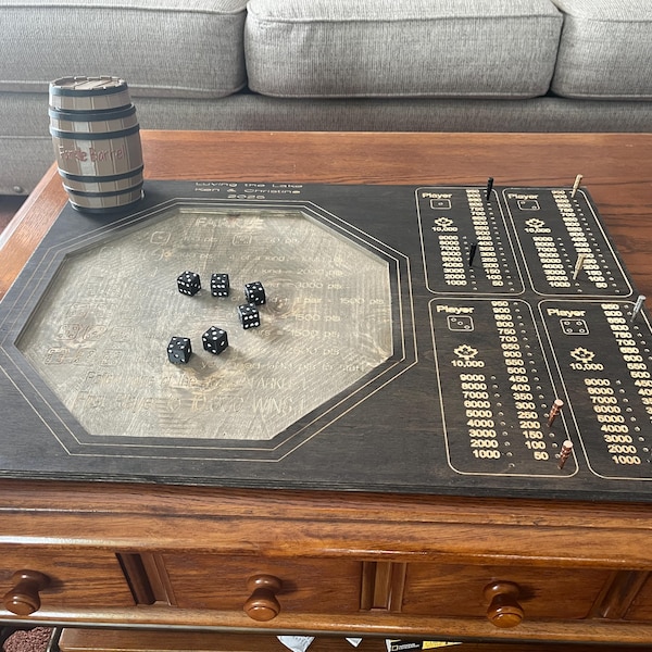 TEN THOUSAND (aka FARKLE) Gameboard (metric and Imperial) Digital Files ...