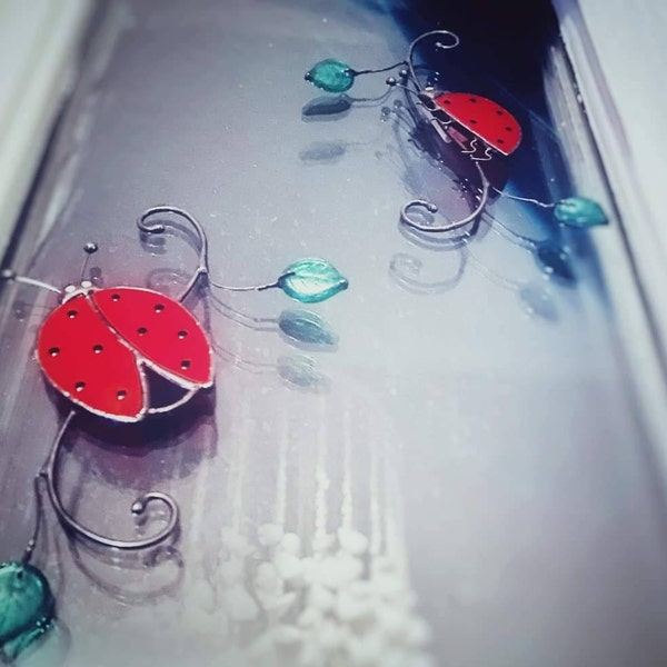 Ladybug Gifts Stained Glass Window Hangings New Mom Gift Custom Stained ...