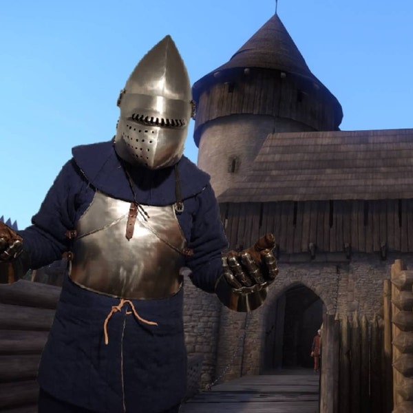 Linen Sir Robert Pourpoint - Medieval Gambeson - 14th & 15th Century ...