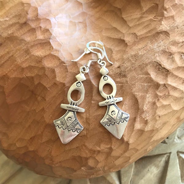Berber Moroccan Silver Necklace, Vintage Pendant Fibula, Handmade ...