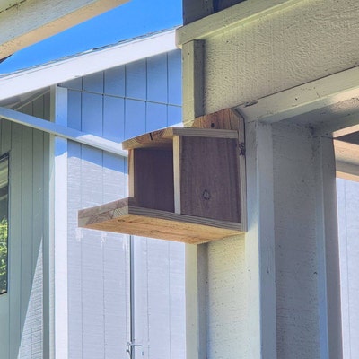 Cedar Bird Nesting Platform Shelter Cedar Bird Nesting Box Dove Nesting ...