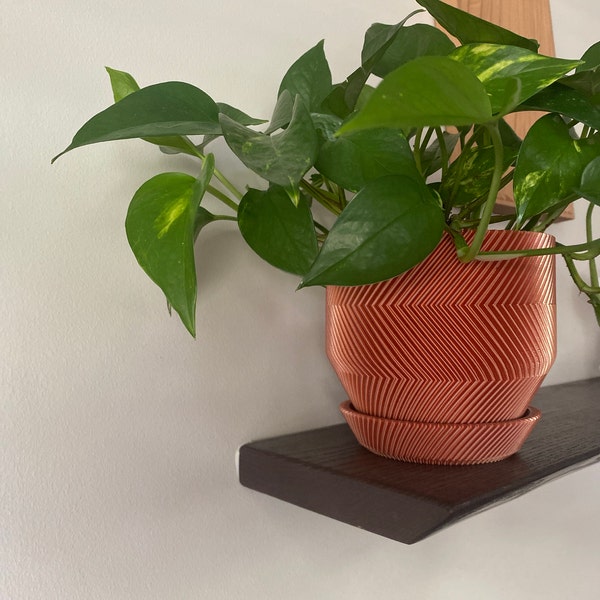 The Estrella Planter in Dark Green - Drainage Hole and Tray - Modern ...