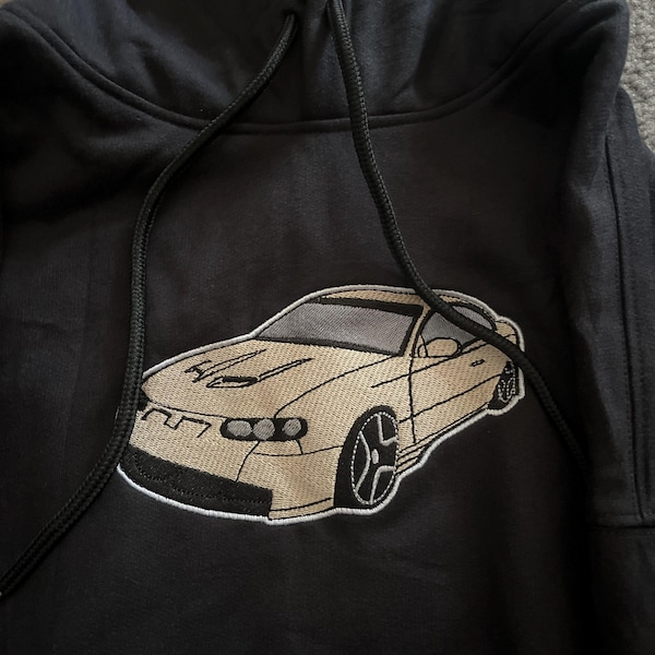 Custom Embroidered Car Sweatshirt Car Photo Embroidered Hoodie Custom ...