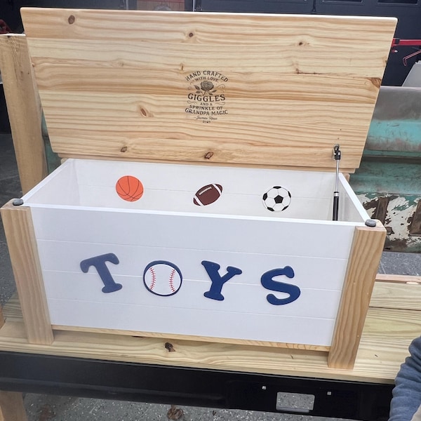 Farmhouse Toy Box PDF Plan – Easy DIY Storage Chest – Instant Download ...