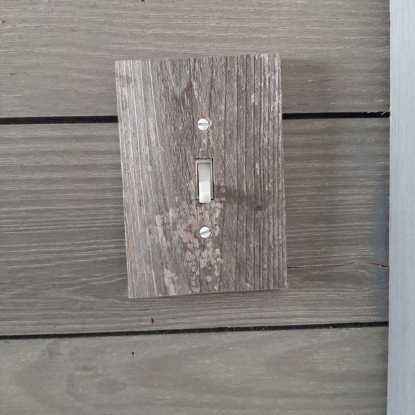 Weathered Wood Outlet Cover, Outlet Cover, Barn Wood, Drift Wood ...