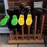Wooden Wellington Welly Boot Rack Traditional Welly Storage - Etsy UK