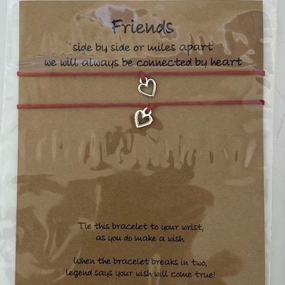 Matching Friend Bracelet Set, Friends Wish Bracelet,matching Friends ...