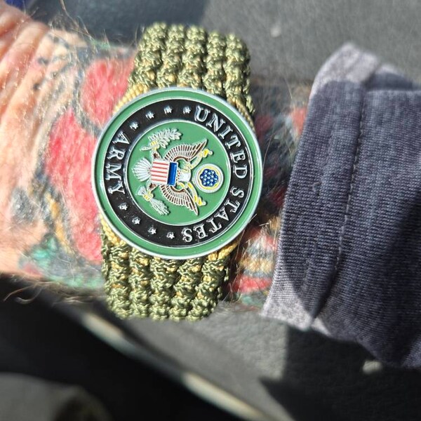US Army Mens Paracord Bracelet, Military Gifts for Veterans and ...
