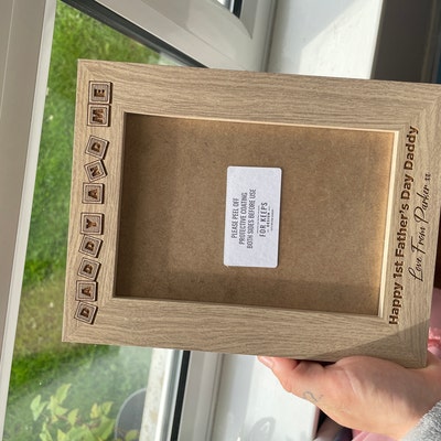 Personalised Engraved Father's Day Photo Frame Fathers Day First Father ...