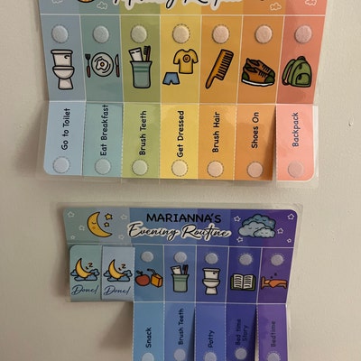 Morning, Afternoon & Evening Routine Chart, Planning Toddler Bedtime ...