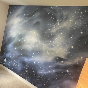 Peel and Stick Wallpaper Outer Space Galaxy Night Sky Stars Self ...