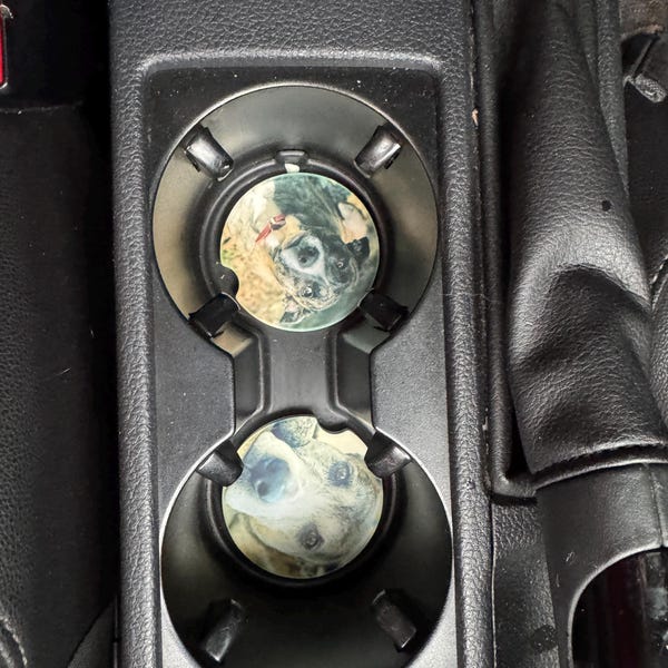 Personalized Car Coasters Set of 2, Photo Car Coasters, Custom Car ...