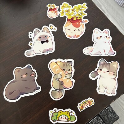 Sitting Kitty Vinyl Sticker/ Laptop Stickers/ Cute Stickers - Etsy