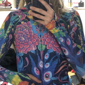 Trippy Bodysuit, Psychedelic Clothing, Psychedelic Bodysuit, Trippy ...