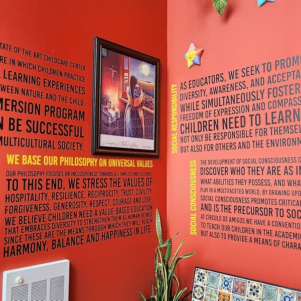 Custom Business Mission or Vision Statement Vinyl Decal - Create Your ...