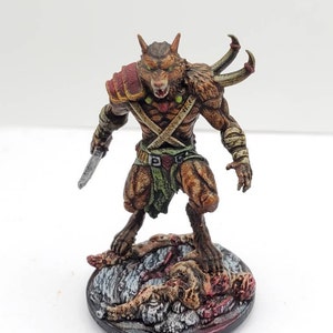 Female Vampire Fighter 75mm Dnd 5e Miniature Dungeons - Etsy